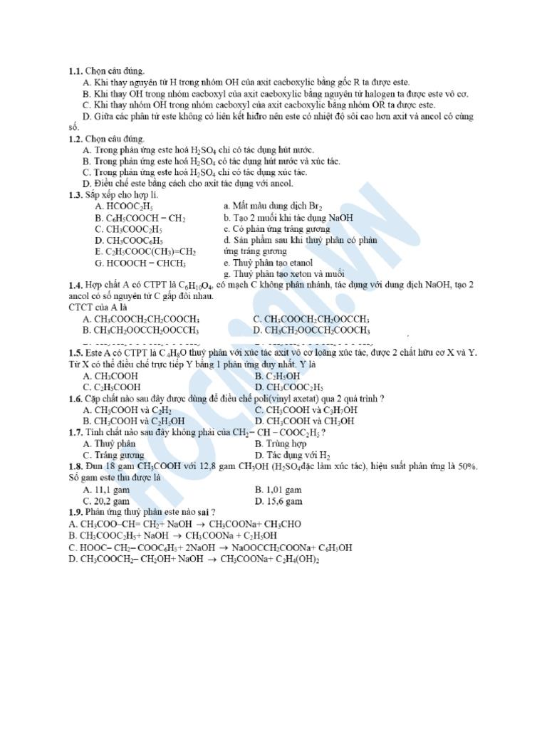 Bt Ester Lipid | PDF