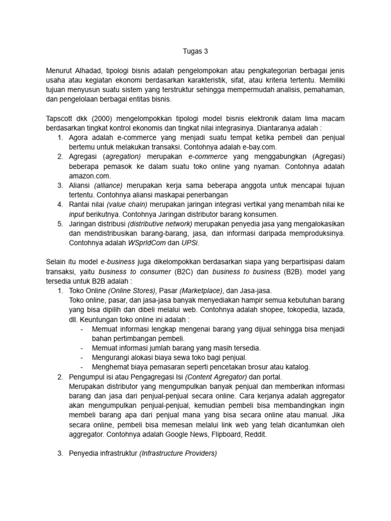 Tugas 3 Pengantar Sistem Informasi | PDF