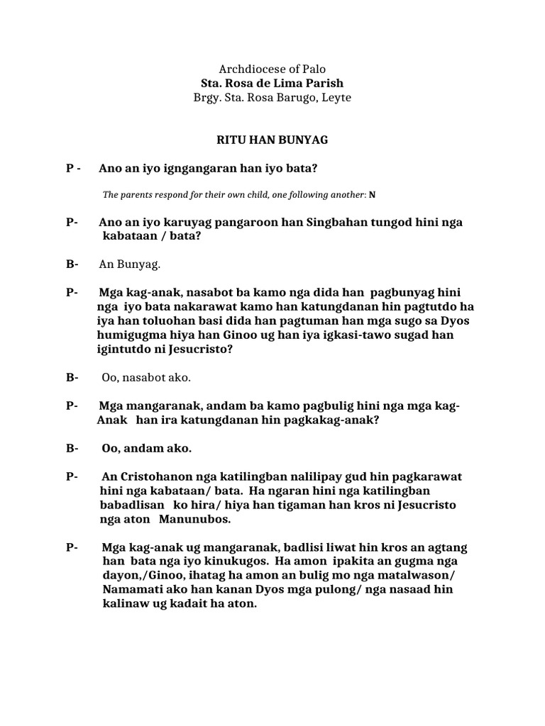 RITU HAN BUNYAG | PDF