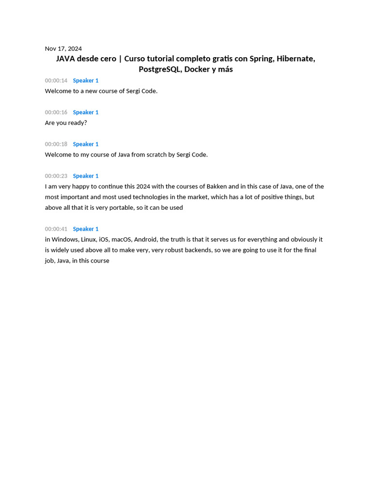 JAVA Desde Cero - Curso Tutorial Completo Gratis Con Spring, Hibernate, PostgreSQL, Docker y Más ...