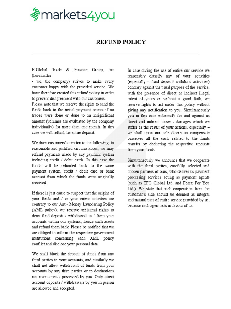 Refund-Policy by Rushikesh | PDF | Payments | Business Law