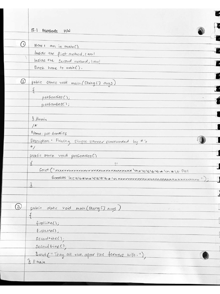 Cs Method Homework | PDF