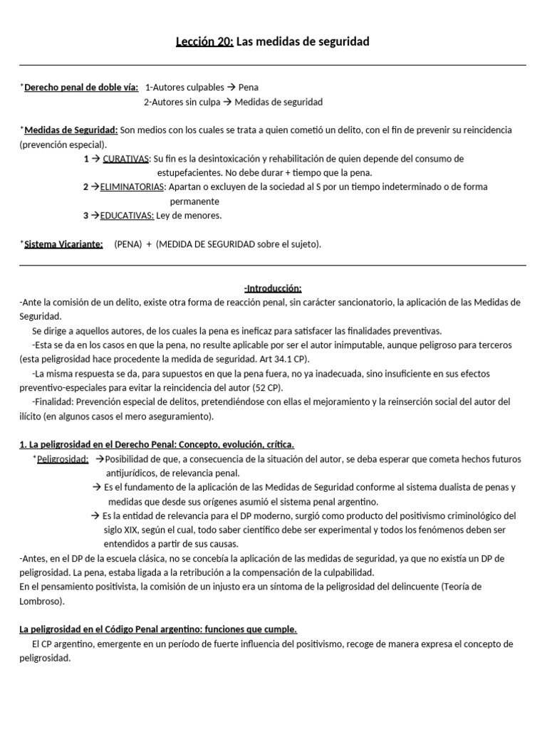 Lecci - N 20 Terminada | PDF | Castigos | Derecho penal