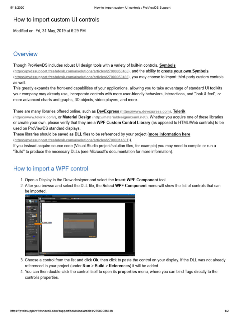 ProviewDS - How To Import Custom UI Controls | PDF | Windows ...