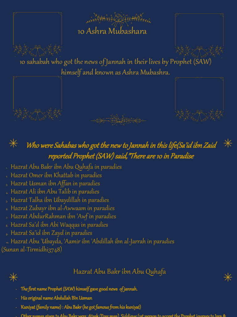 Abu Bakr ppt | PDF | Muhammad | Umar