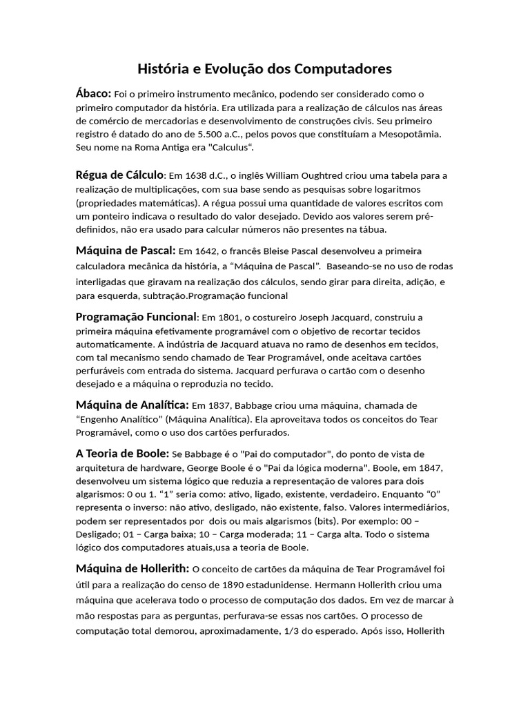 Fundamentos Da Programação Resumo | PDF | Armazenamento de dados de ...