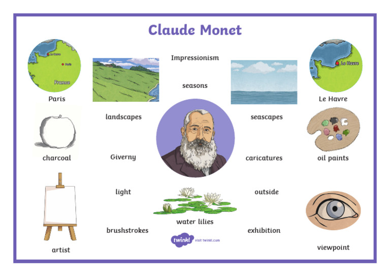 ART - claude-monet-word-mat | PDF