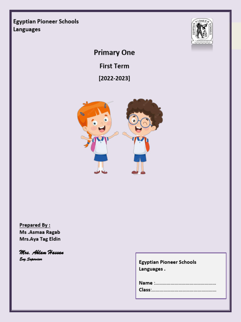 English Revision sheet Pr.1 first term -2022-2023 | PDF | Grammatical Number | Adjective