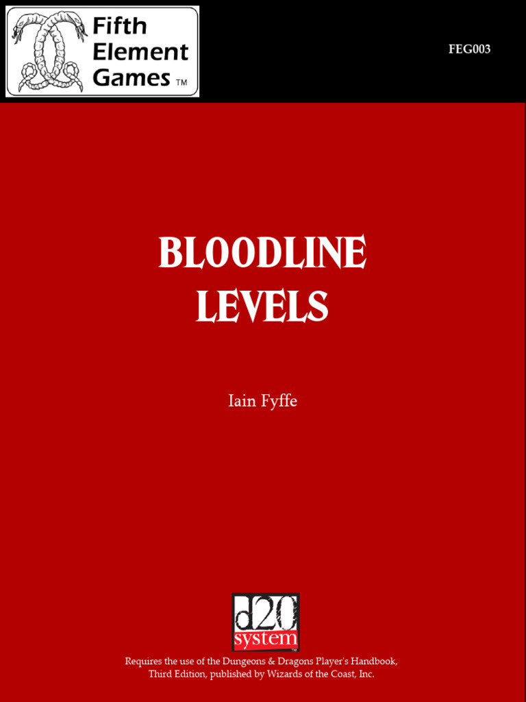Bloodline Levels (FEG003) | PDF