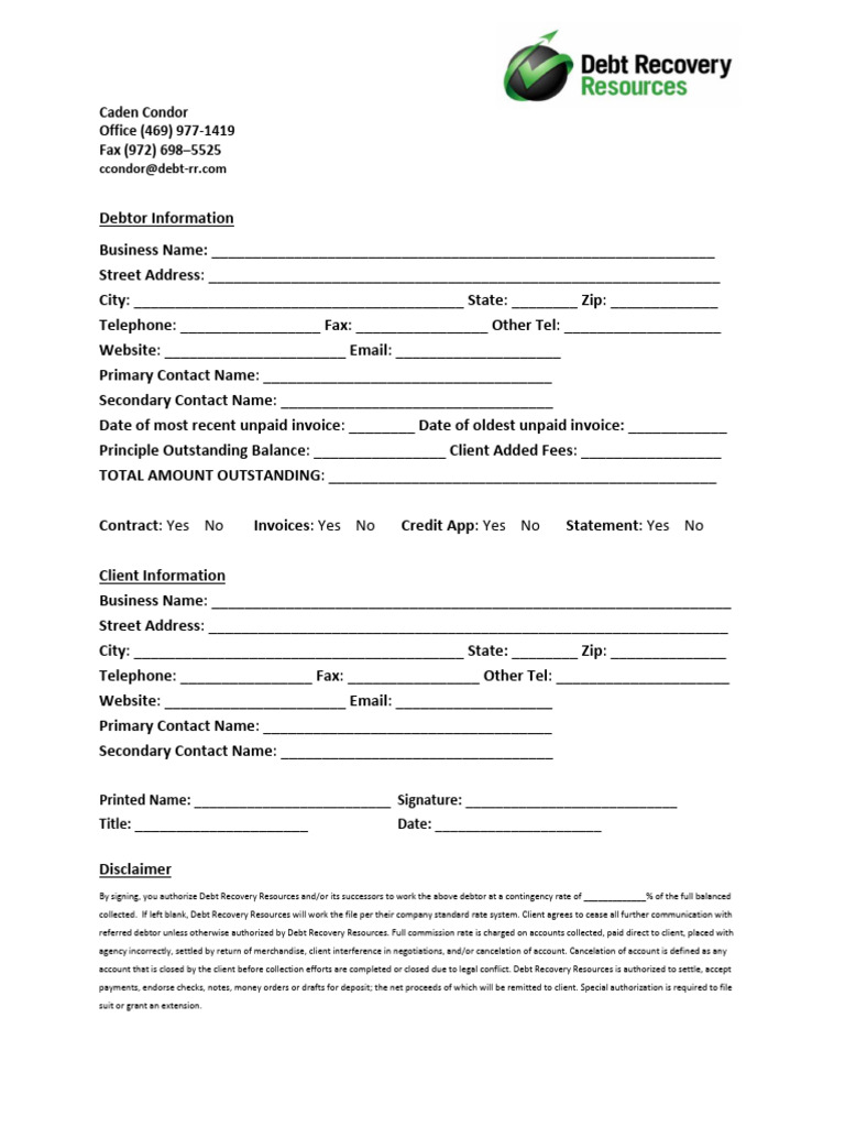 Caden Condor Claim Form | PDF | Business | Personal Finance