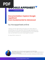 AppSheet User Manual Guide | PDF | Menu (Computing) | Google Play