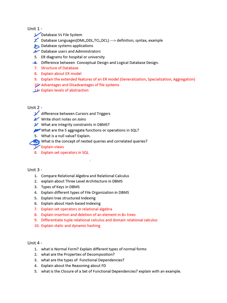 DBMS imp questions[1] | PDF