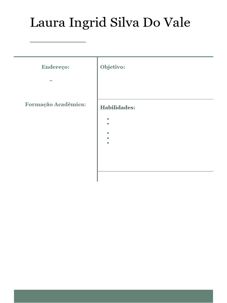 Curriculo - Laura Ingrid | PDF