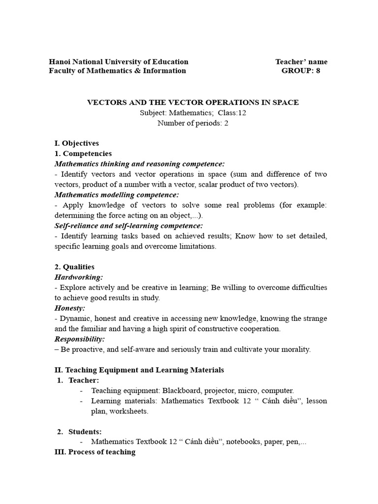 Vectors in space | PDF | Euclidean Vector | Euclidean Geometry