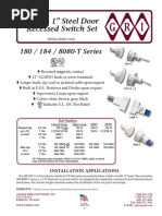 Sentrol 1078 1076 Series Magnetic Contacts Data Sheet | PDF | Switch ...