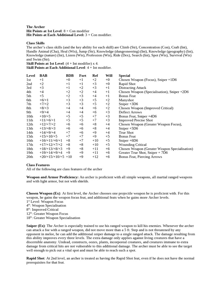 The Archer | PDF | Archery | Armour