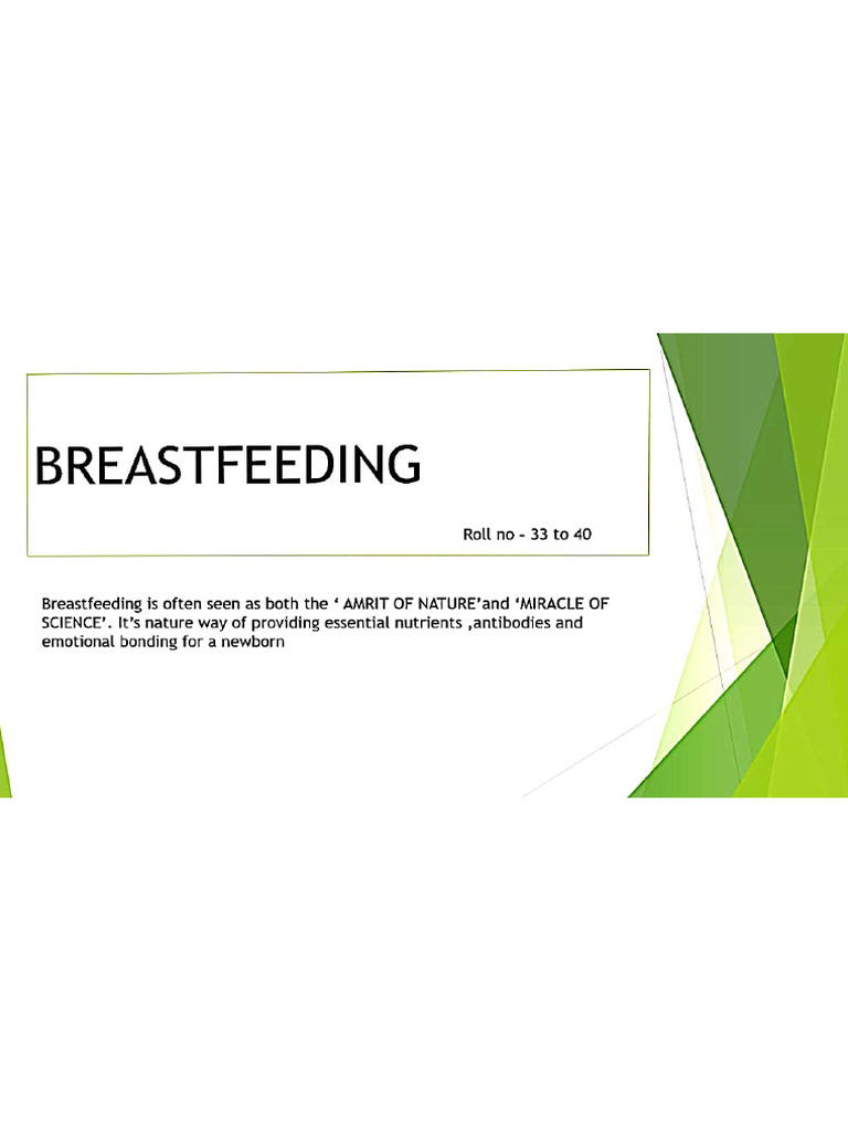 Breastfeeding | PDF