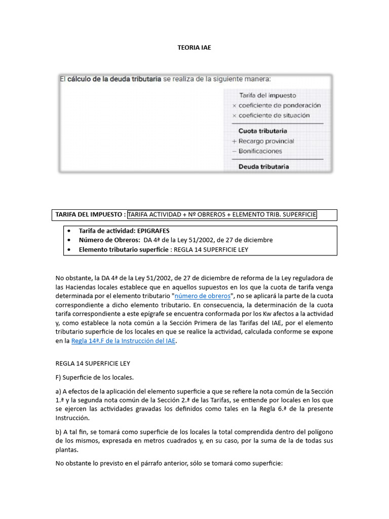 Teoria Iae: Número de Obreros | PDF