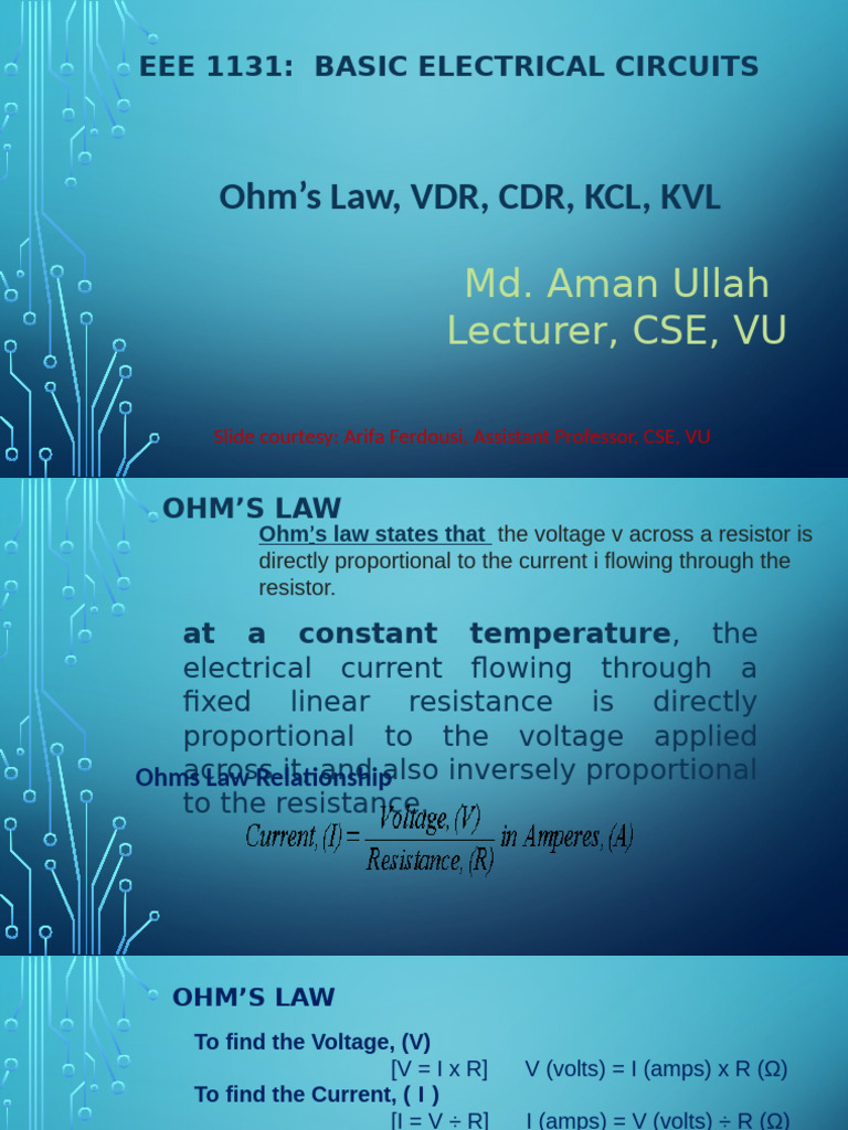 EEE_1131_M2 | PDF | Series And Parallel Circuits | Electrical Network