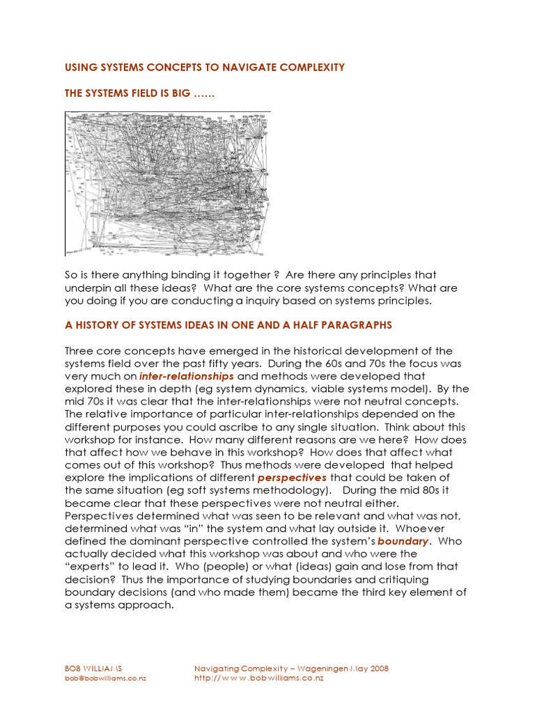 Using Systems Concepts To Naviagate Complexity | PDF | Methodology ...