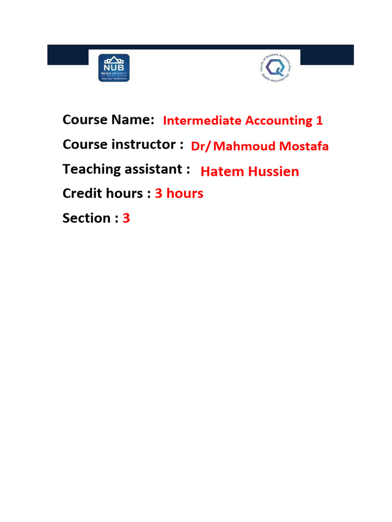 Intermediate Accounting Exercises | PDF