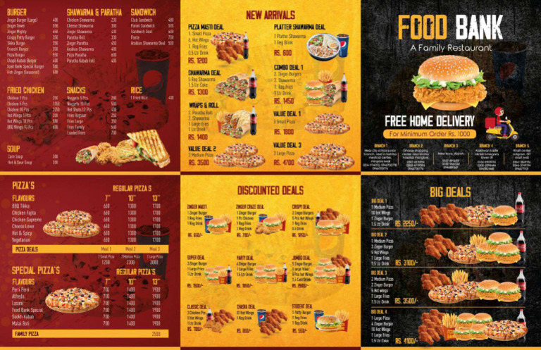 Food Bank PK Menu | PDF