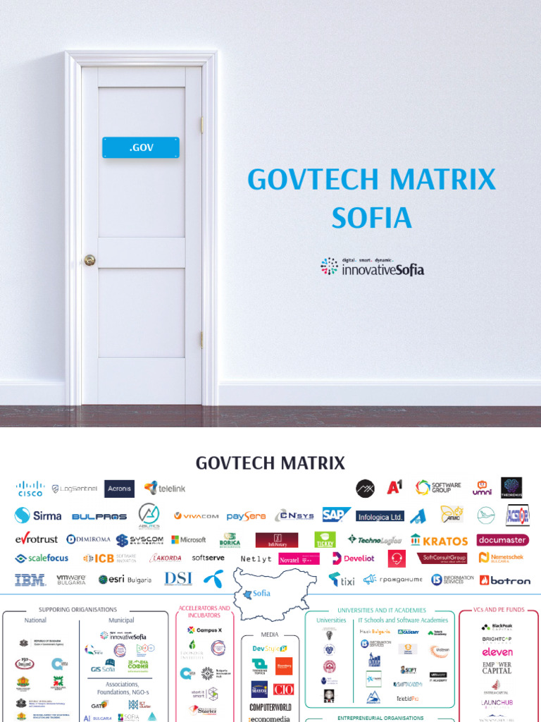 Sofia GovTech Ecosystem Overview | PDF | Business | Private Sector