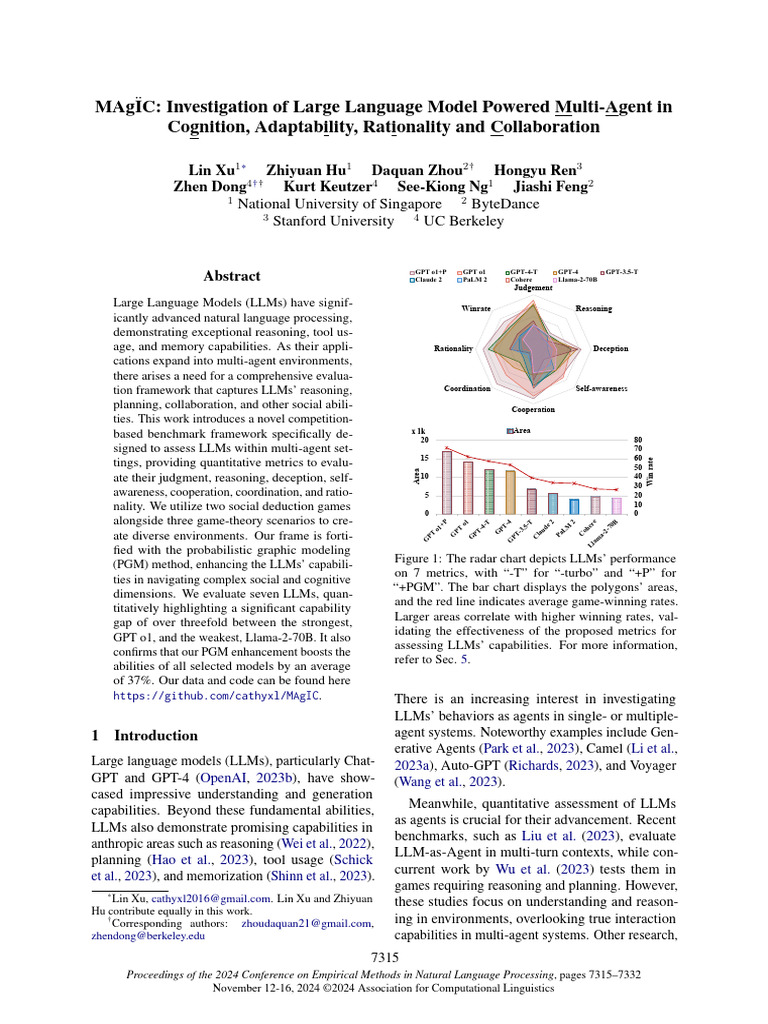 LLM Multi-Agent Benchmark Study | PDF | Rationality | Reason