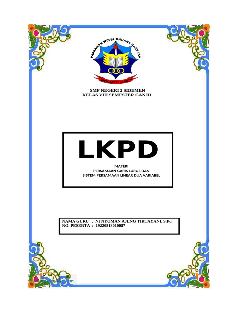 Lkpd Pgl & Spldv | PDF