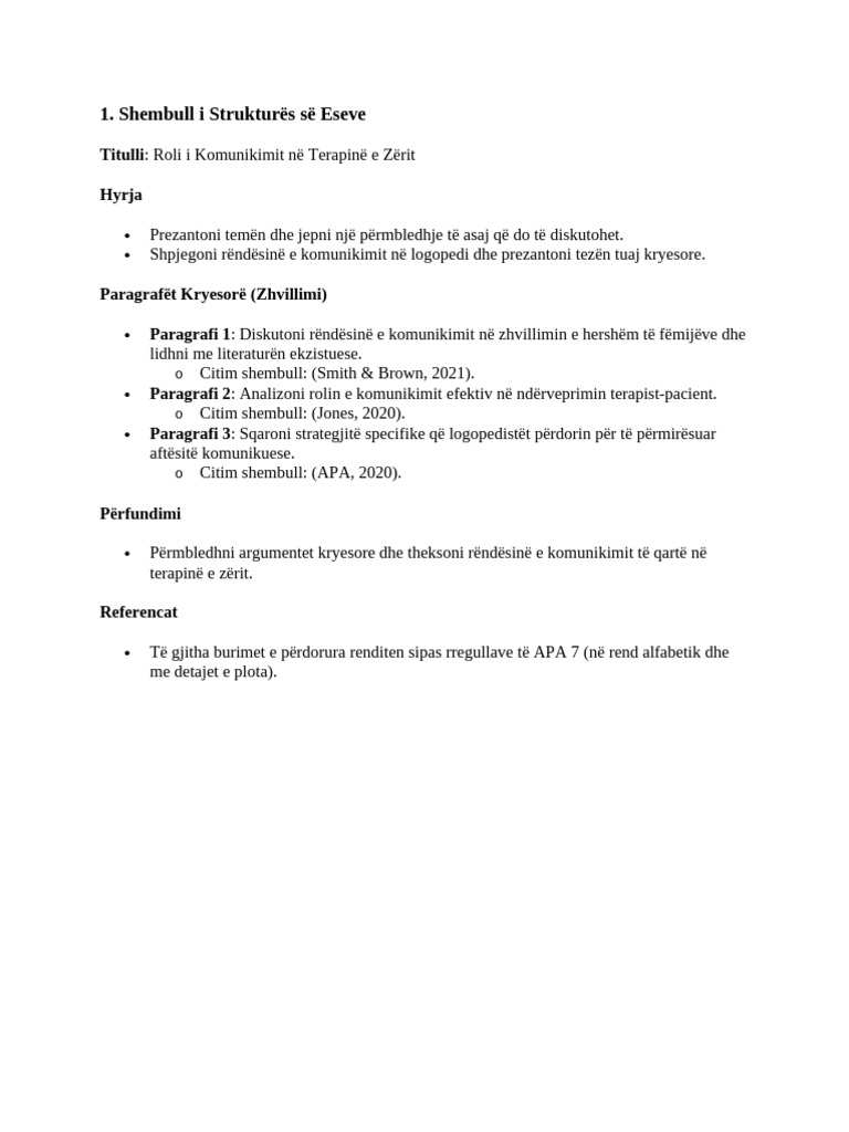 Dallimi ne strukture_Ese dhe Punim Akademik | PDF