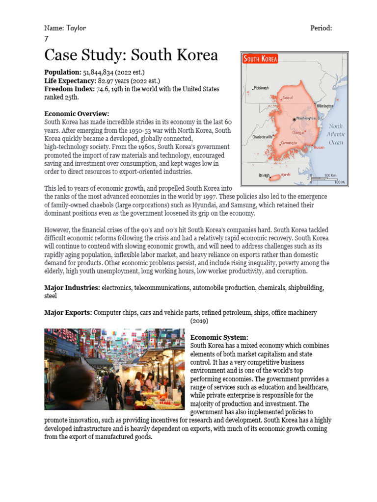 Case Study - South Korea Stuff About South Korea | PDF | South Korea ...