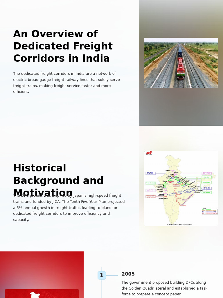 An Overview of Dedicated Freight Corridors in India | PDF | Transport | Rail Transport