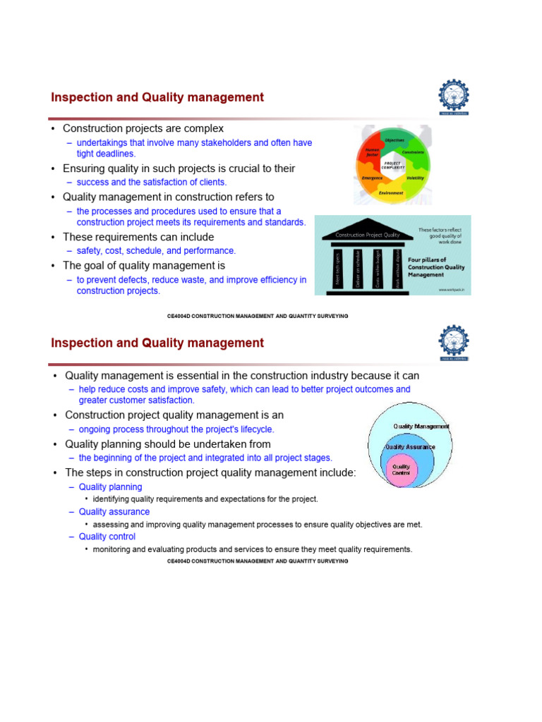 Construction Quality Management Guide | PDF | Construction Management ...