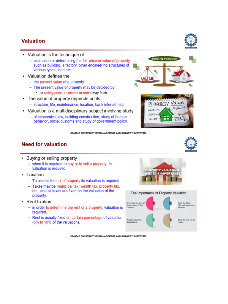 valuation | PDF | Depreciation | Real Estate Appraisal