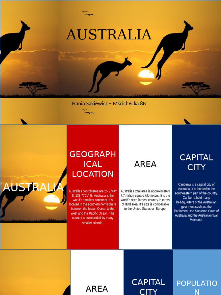 Australia Prezentacja Konkurs | PDF | Australian Dollar | Sydney
