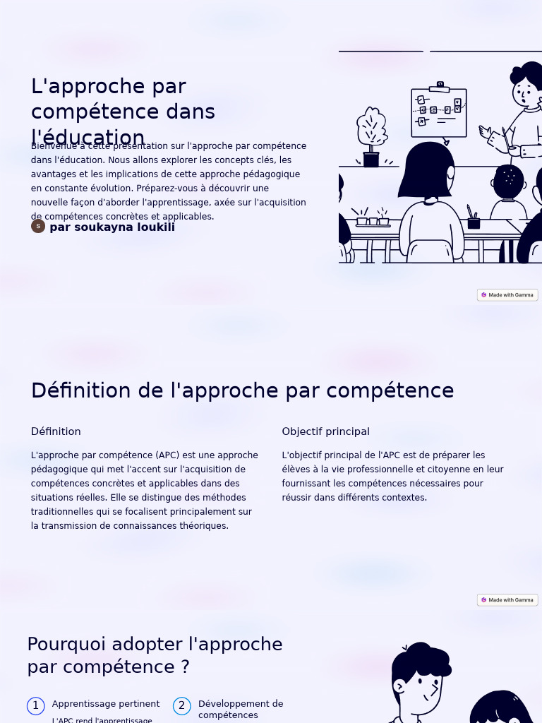 Définition de l'approche par compétence | PDF | Compétence (Ressources ...