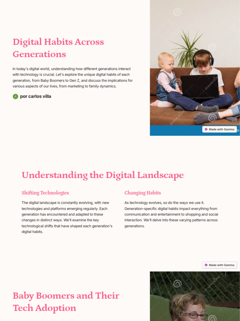 Digital Habits Across Generations | PDF | Social Media | Popular ...