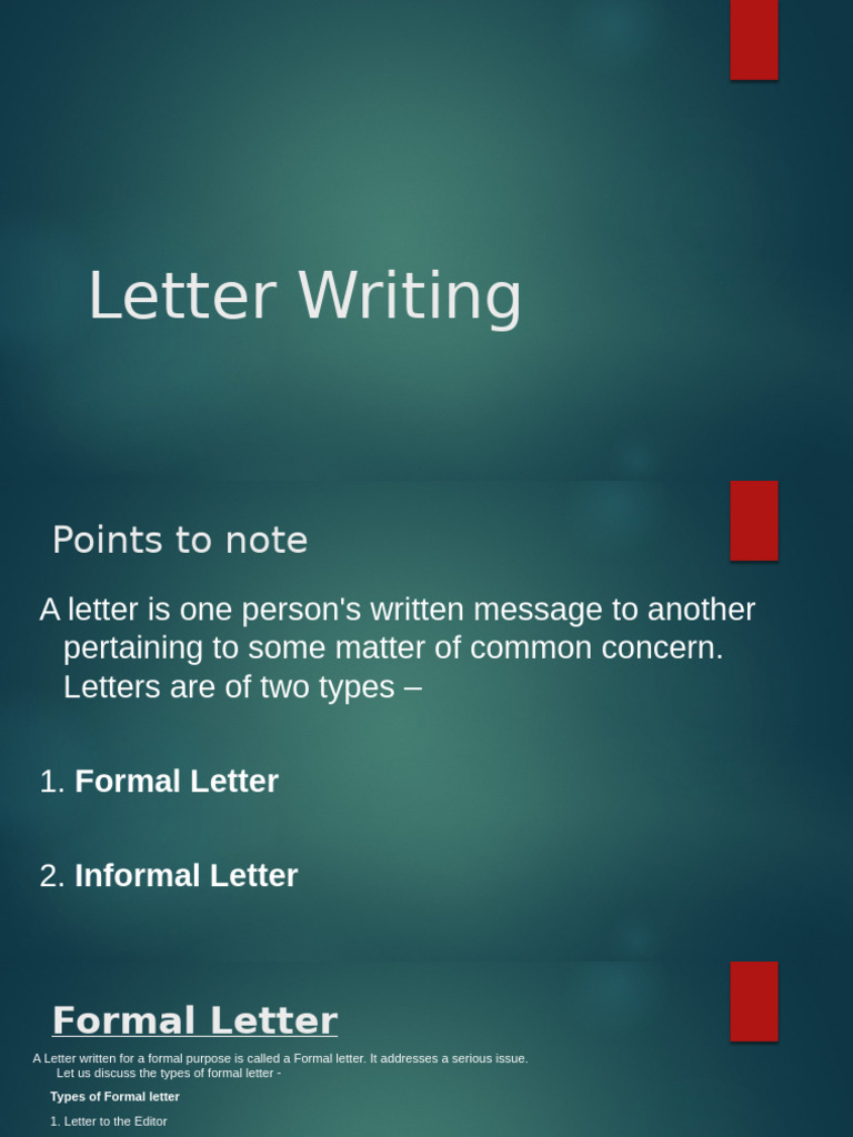 CH 6 - Letter Writing | PDF