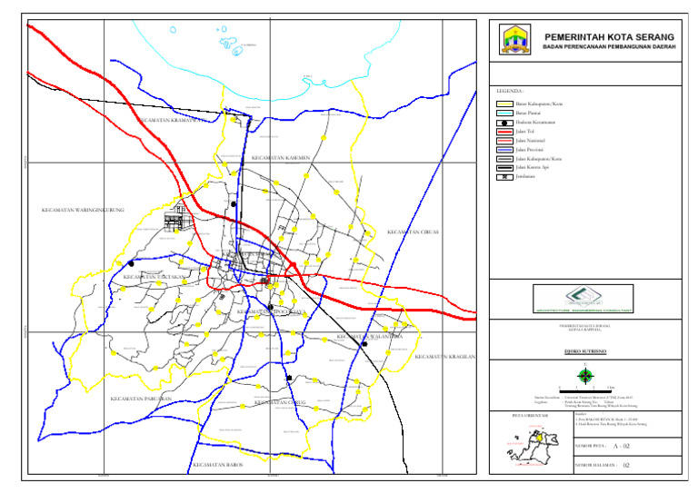 2.PETA JARINGAN JALAN KOTA SERANG | PDF