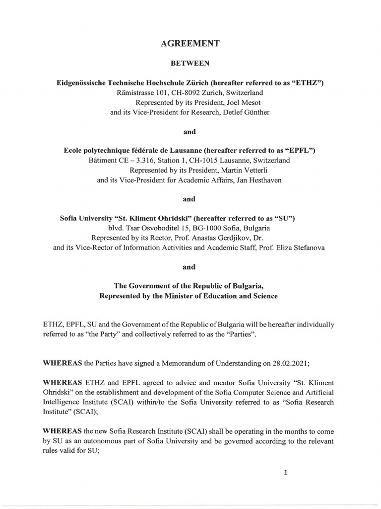 International Agreement | PDF