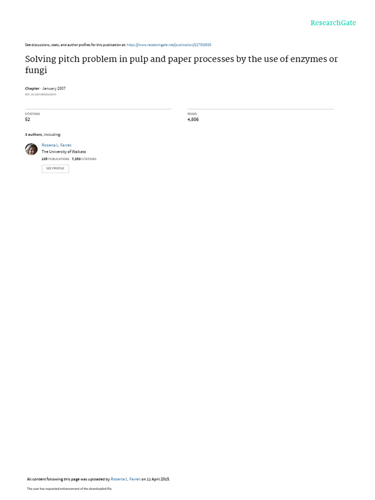 Solving_pitch_problem_in_pulp_and_paper_processes_ | PDF | Wood | Pulp ...