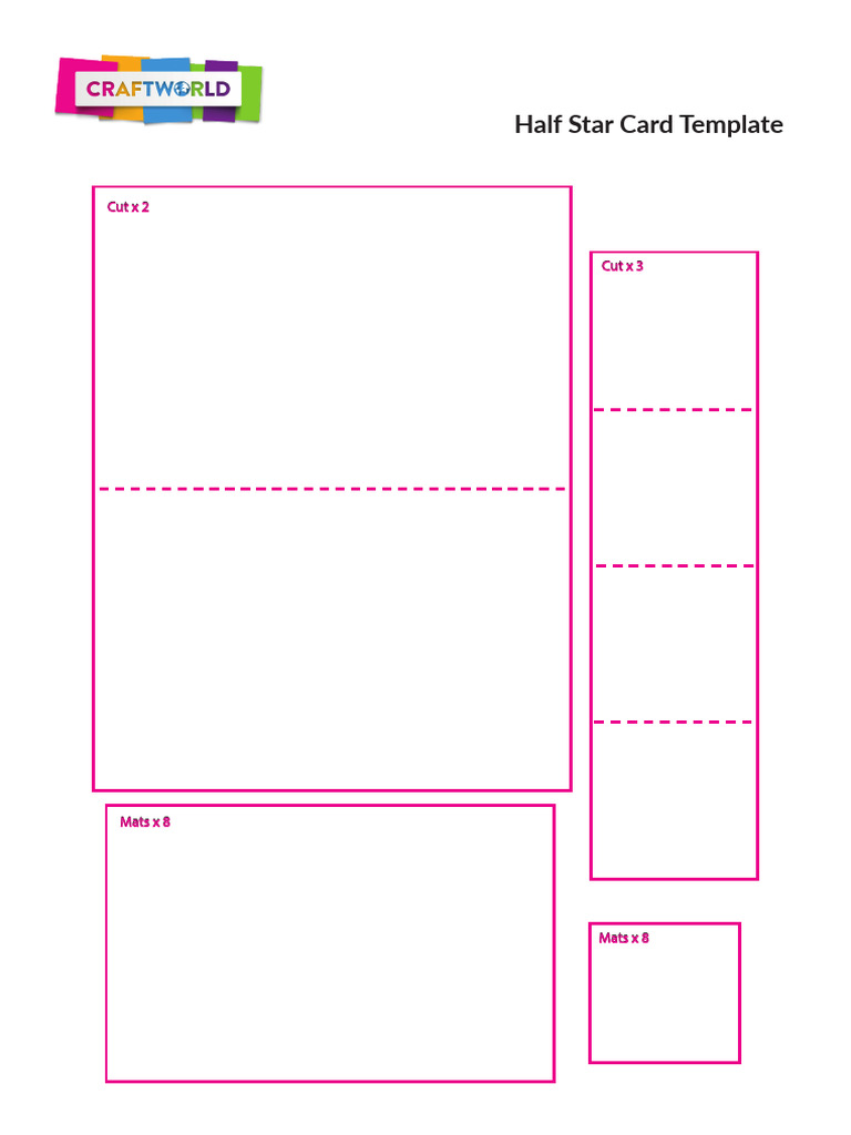 Half Star Card Template | PDF