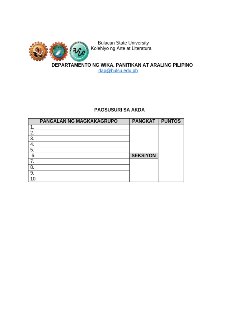 Pagsusuring Pampanitikan | PDF