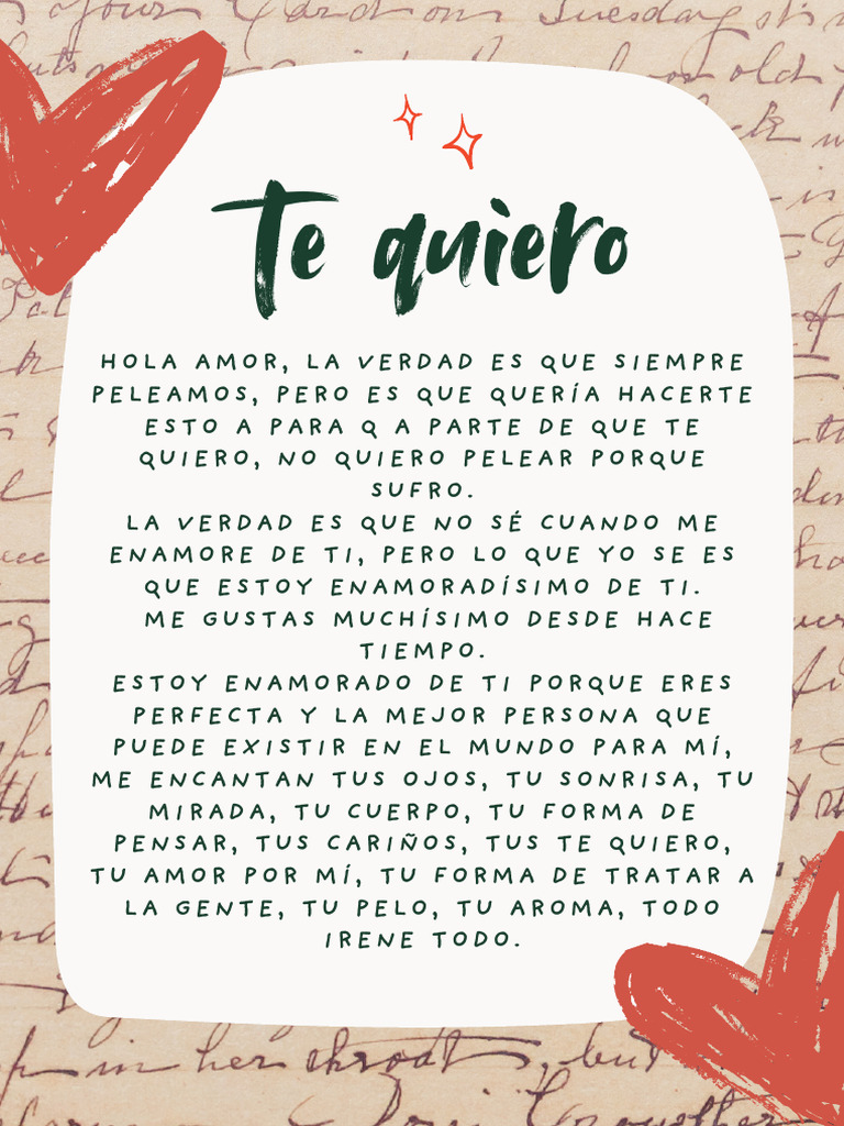 Te Quiero Mucho Irene | PDF