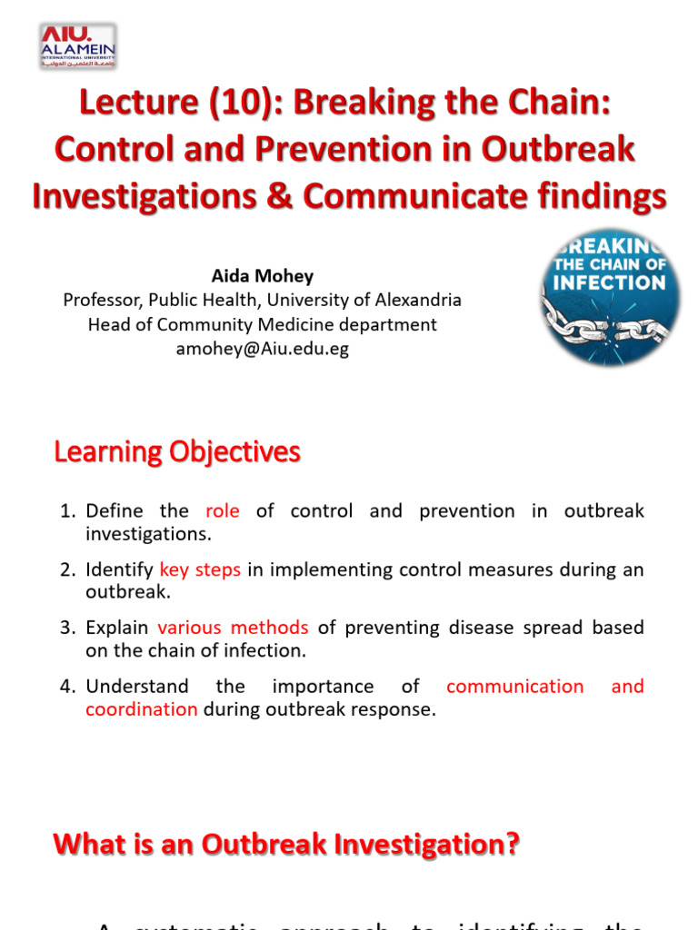 Lecture 10 | PDF | Pandemic | Infection