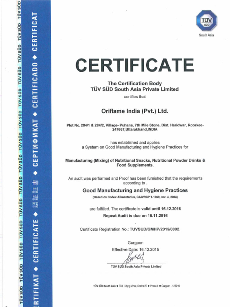 GMHP Certificate | PDF
