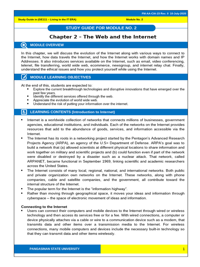 GEE-1_SG2 | PDF | World Wide Web | Internet & Web