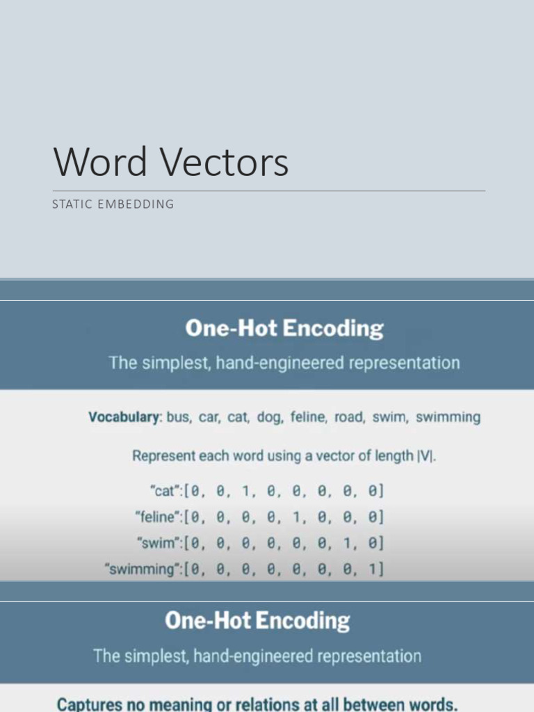 Lecture 10 Word Vector | PDF