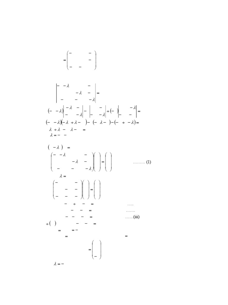 Non Symmetric Matrix With Eigenvalues Pdf Eigenvalues And Eigenvectors Mathematical Objects