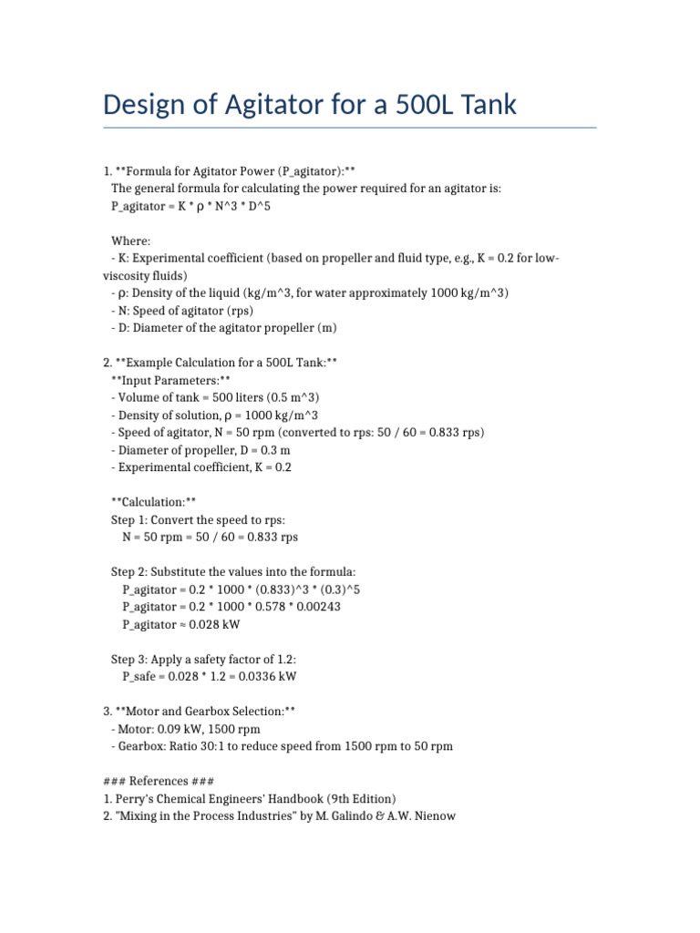 Agitator_Design_Example_Updated | PDF